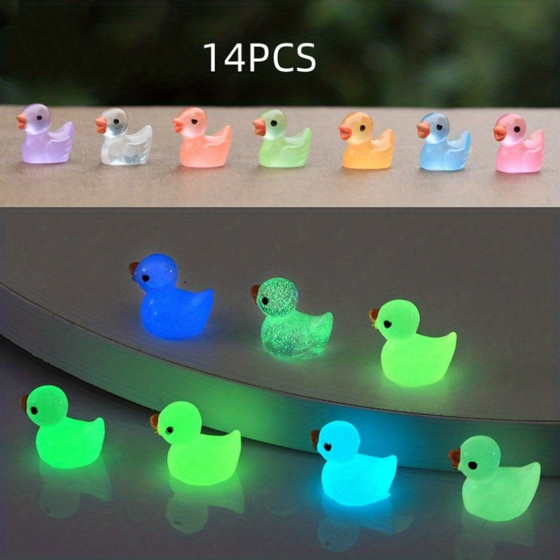 14pcs Mini Ducks Bulk Tiny Ducks Mini Resin Ducks Miniature Duck ...