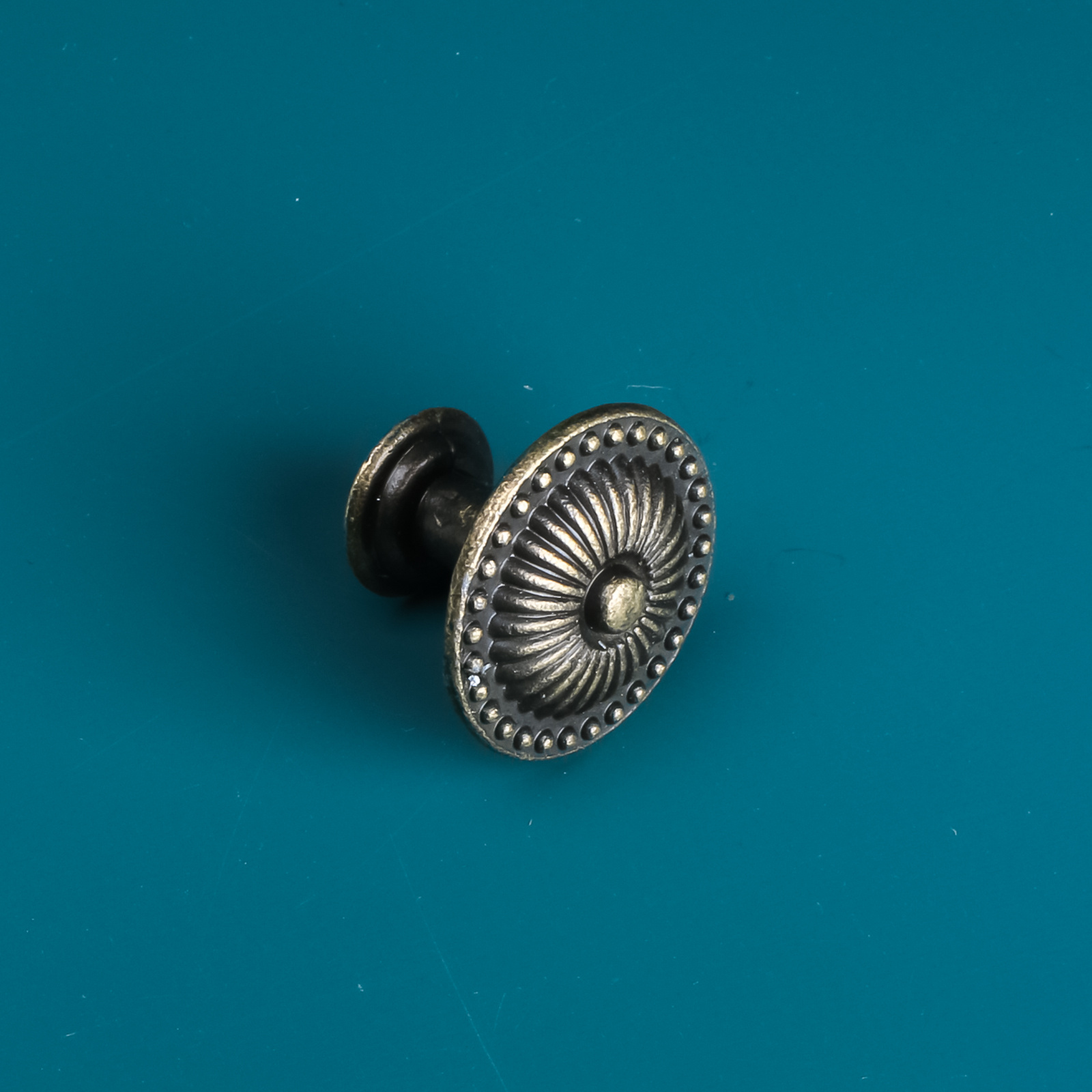 european antique brass knob single hole round drawer pull - Temu