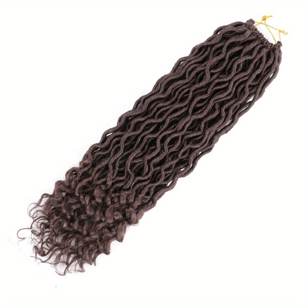 Goddess Locs Crochet Hair Extension Synthetic Wavy - Temu Poland