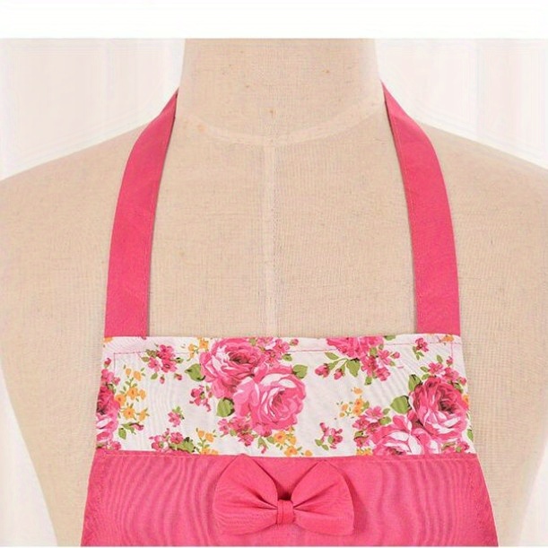Floral Apron Pocket Kitchen Fashion Coveralls - Temu Canada