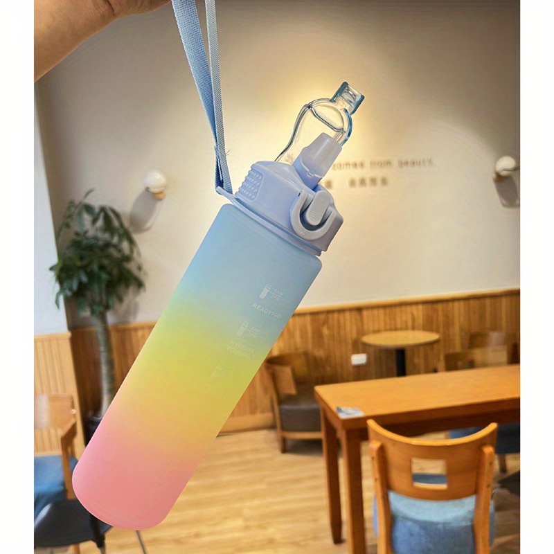 Leakproof Plastic Water Bottle Sports Camping Hiking Fitness - Temu ...