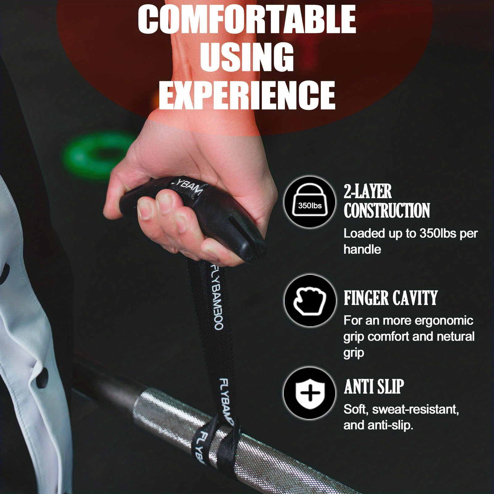 Premium Gym Cable Machine Pull Handles Ergonomic Exercise - Temu ...