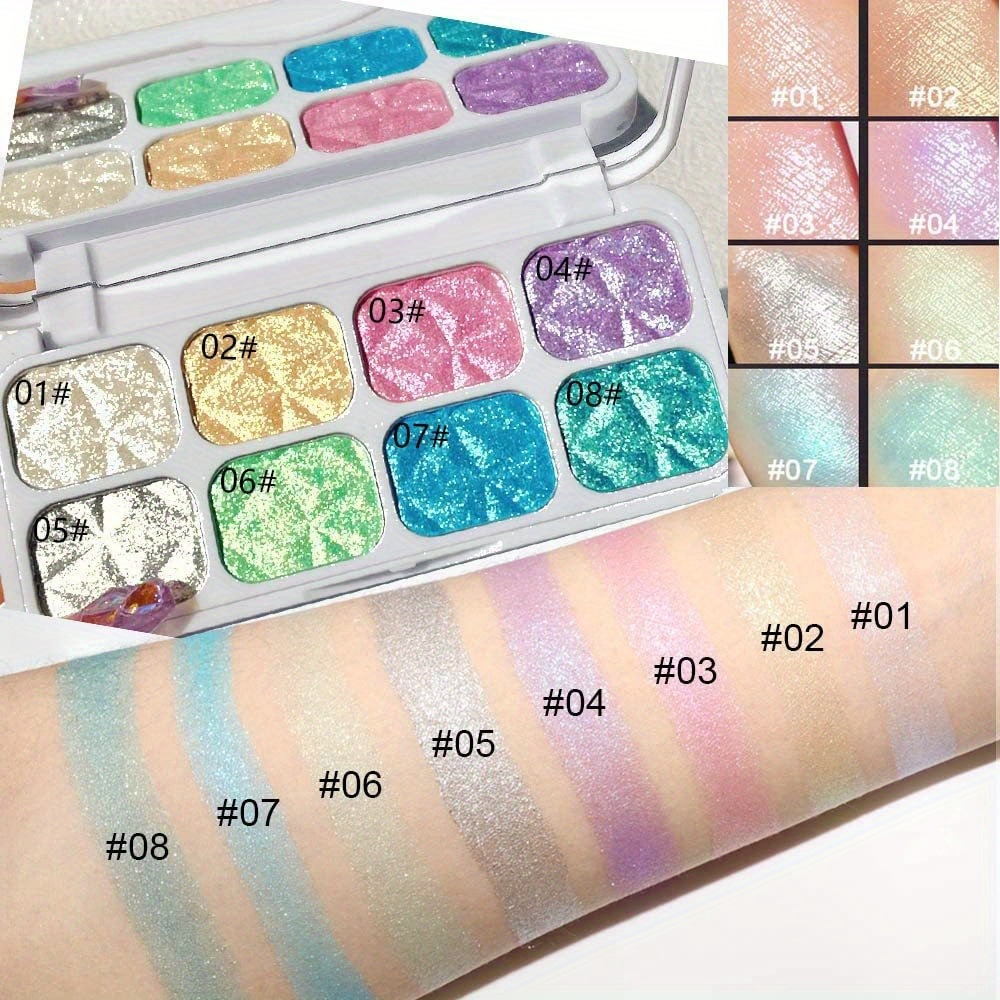 Macaroon Chameleon Highlighter Glitter Palette Polarized - Temu