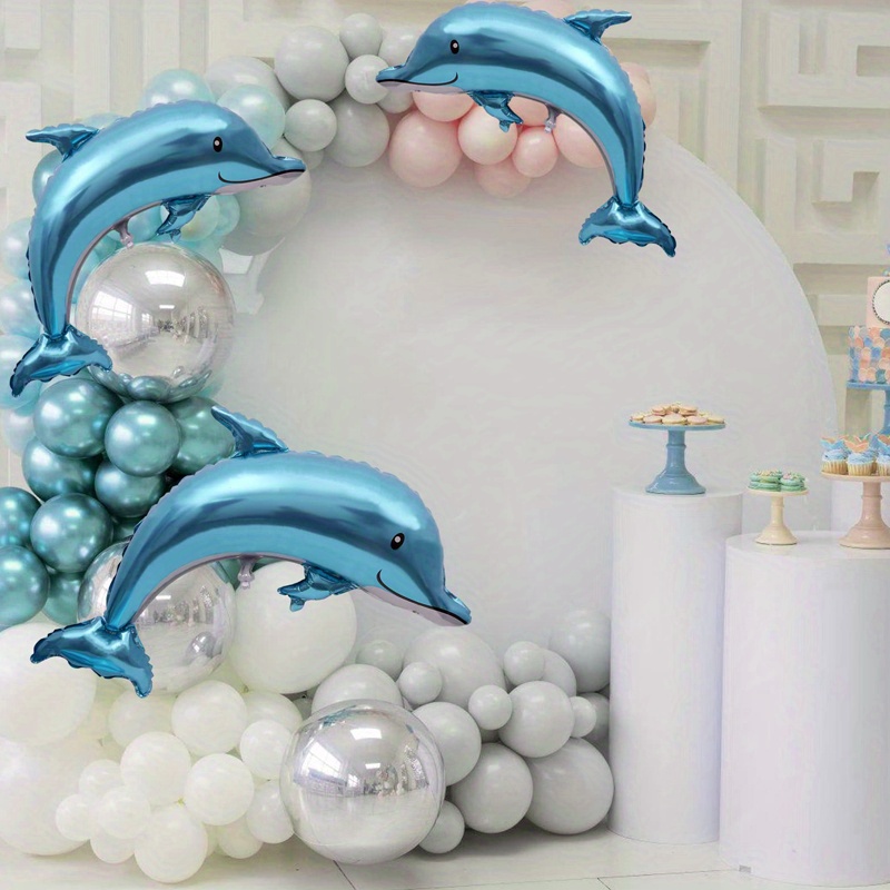 Ocean Theme Dolphin Shape Foil Balloons - Temu United