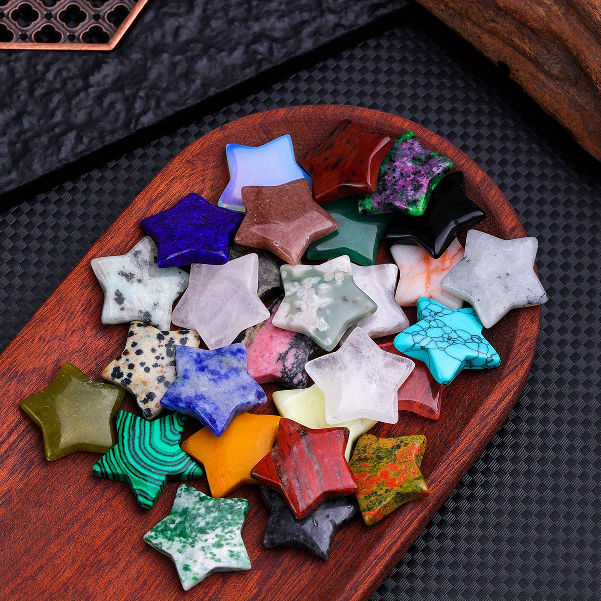 Bag Magic Ring Worry Stone Star Crystal Stone Bulk Mini - Temu