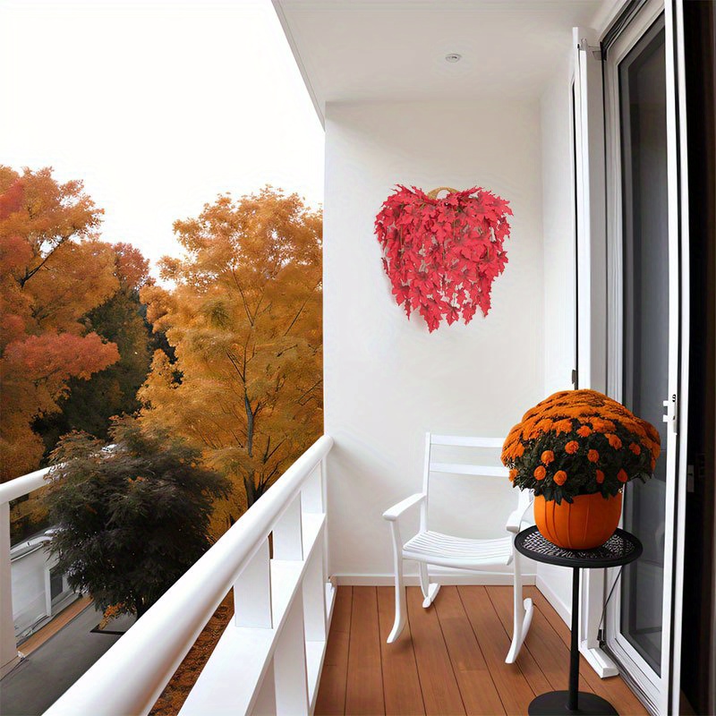 2pcs Fall Garland Maple Leaf Garland Artificial Autumn Foliage Garland ...