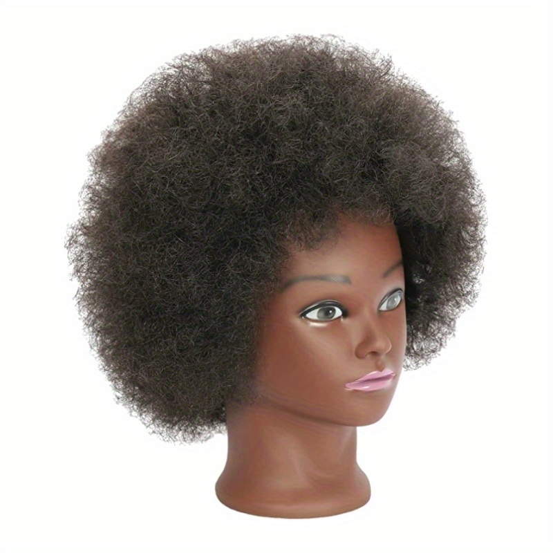 Professional Mannequin Head Short Afro Curly Hair Perfect - Temu