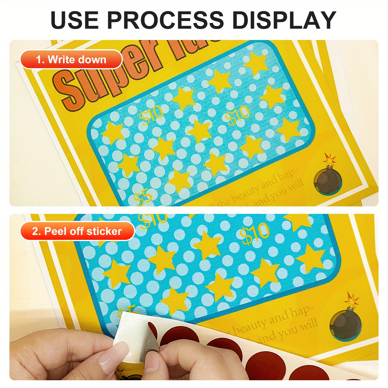 self scratch label stickers used scratch prize - Temu New Zealand