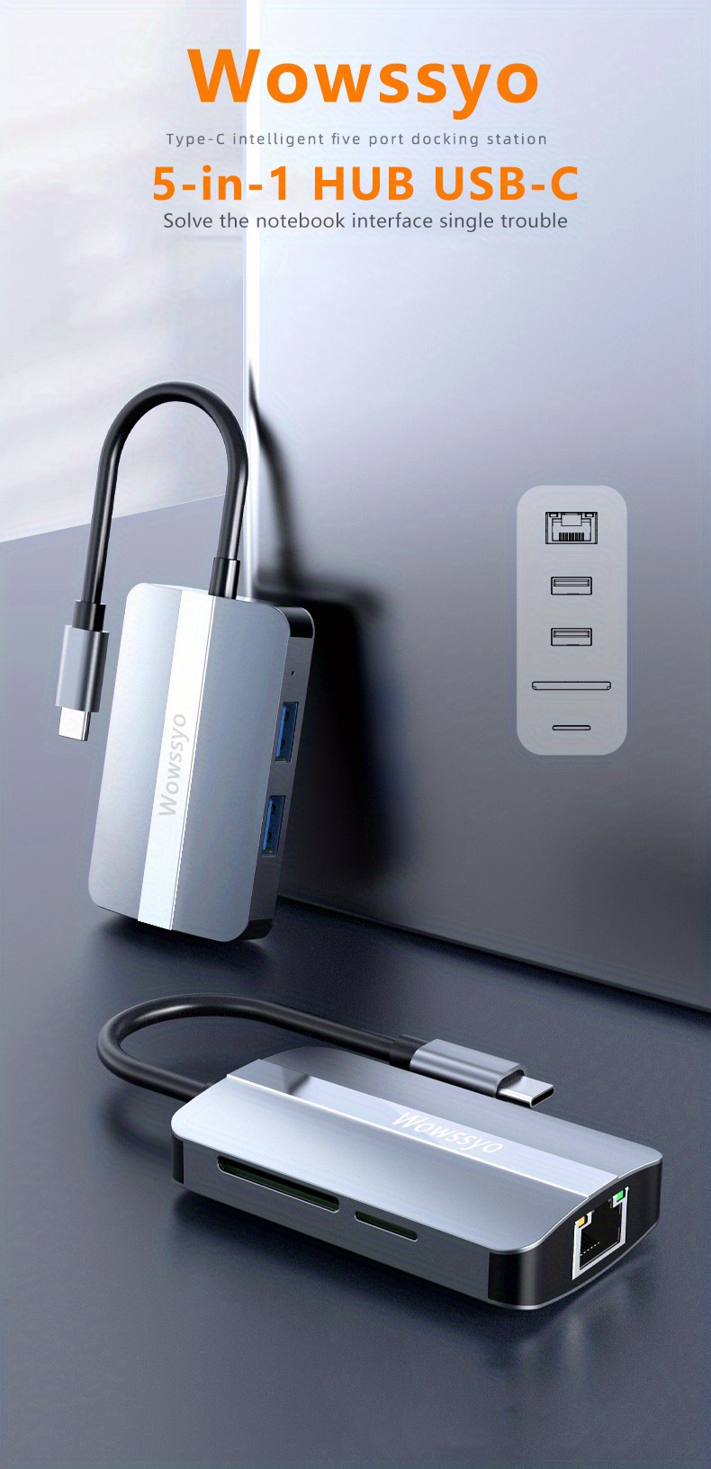 1 Aluminum Usb C Adapter Macbook Pro/air - Temu United Kingdom