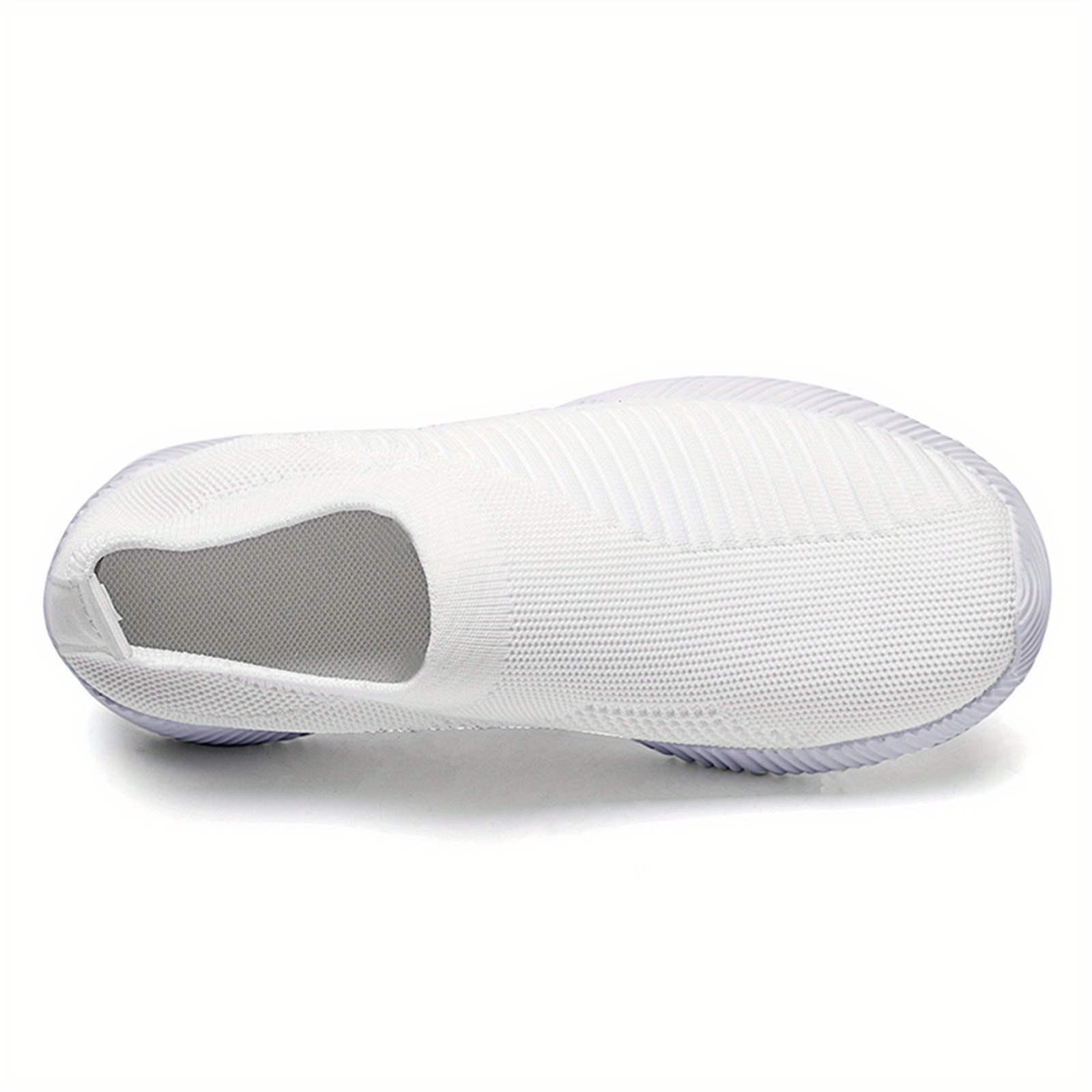 Slip Socks Sneakers Women's Solid Flying Woven Lightweight - Temu Canada