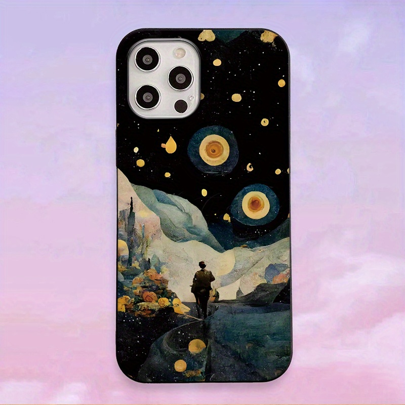 Glow In Dark Starry Night Case Iphone - Temu