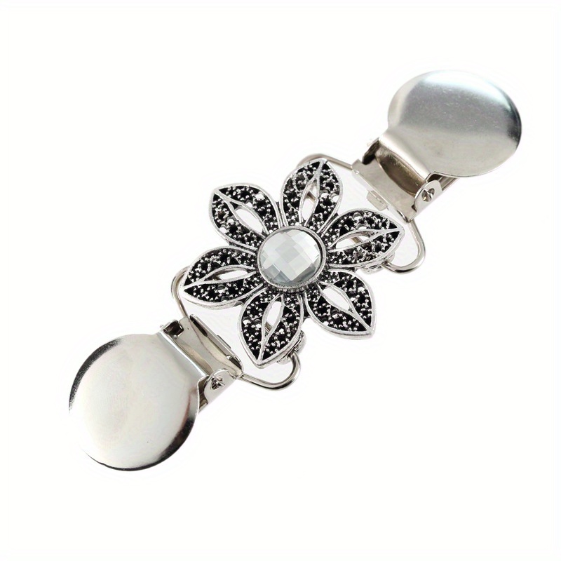 Vintage Style Hollow Camellia Flower Shawl Clips Women Girls - Temu ...