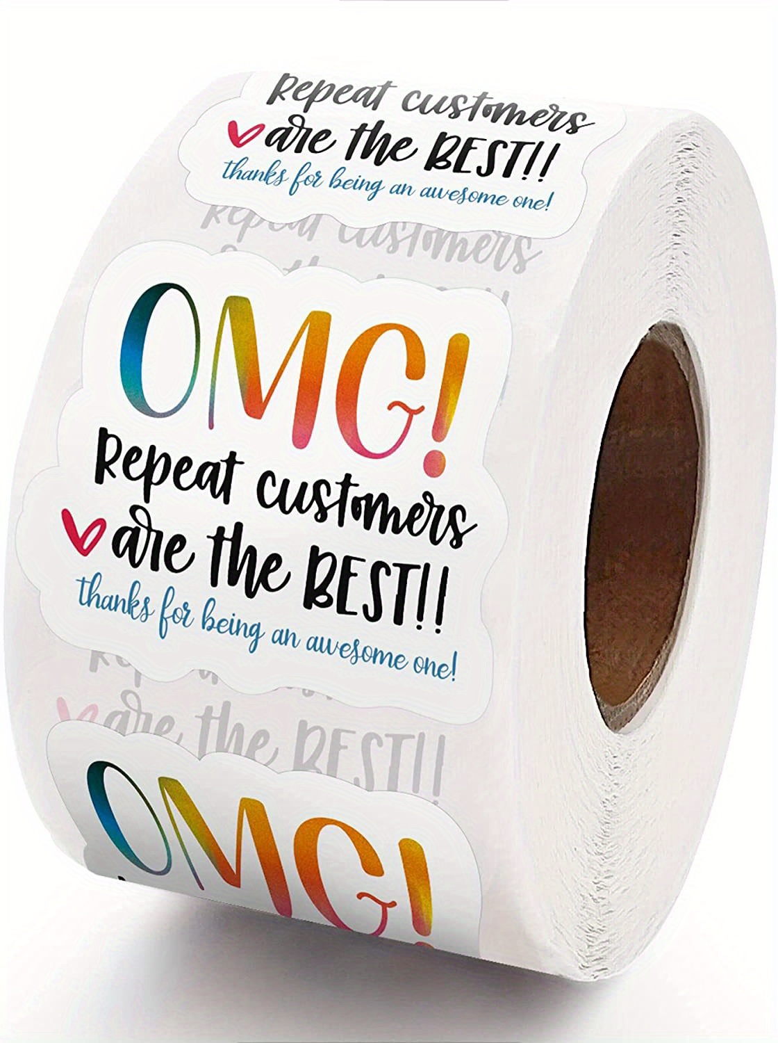 Cute Small Business Thank Stickers Repeat - Temu