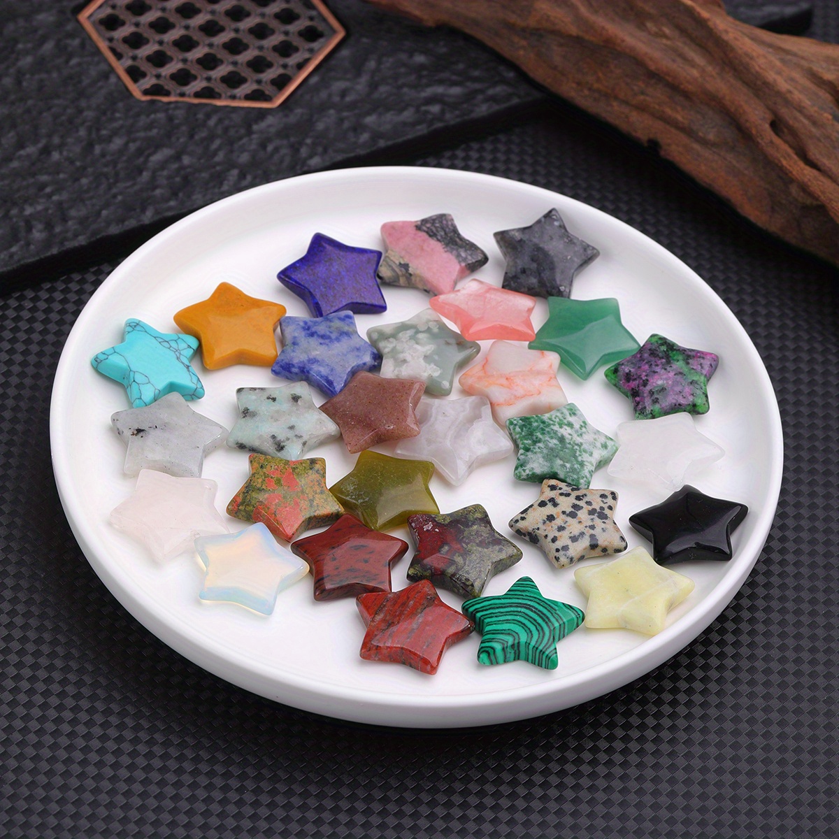 Bag Magic Ring Worry Stone Star Crystal Stone Bulk Mini - Temu