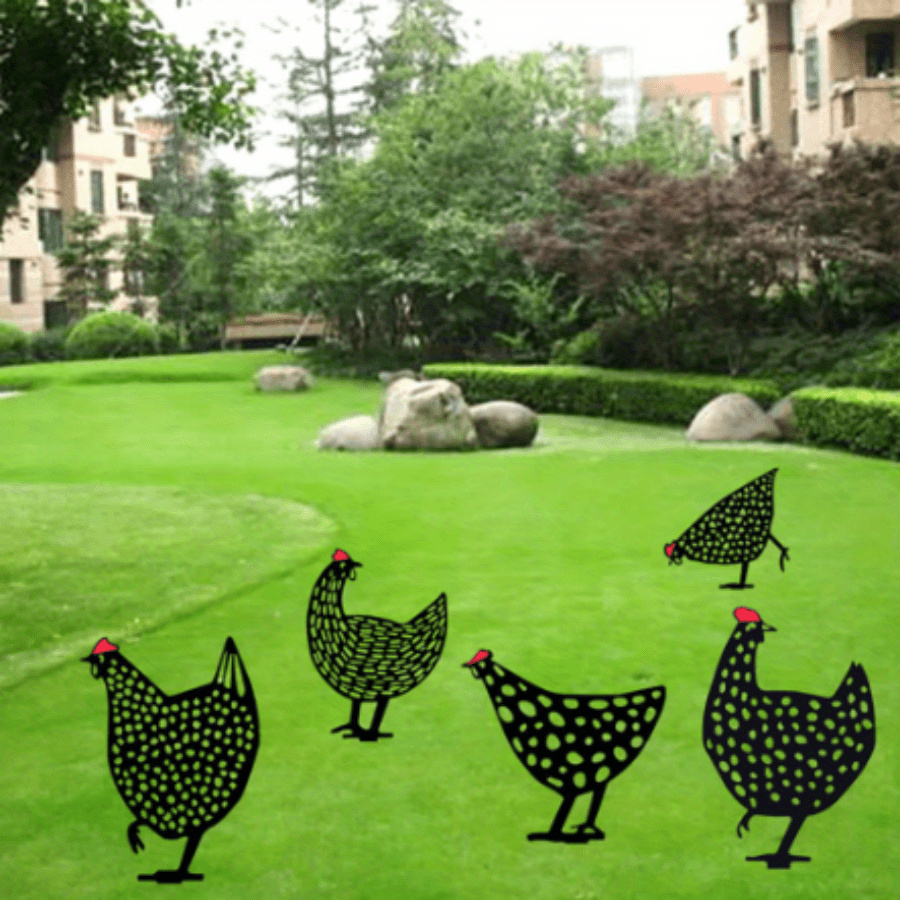 Outdoor Garden Decoration Metal Bird Plastic Hen Easter - Temu United ...