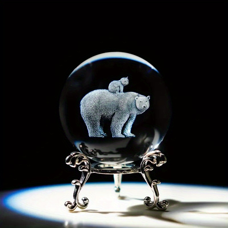 Crystal Decorative Ball 3d Laser Engraved Miniature - Temu United Kingdom