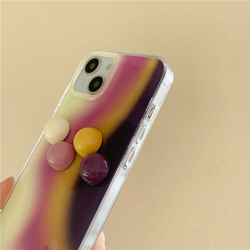 3d Milk Ball Gradients Creative Cell Phone Case Iphone - Temu United ...