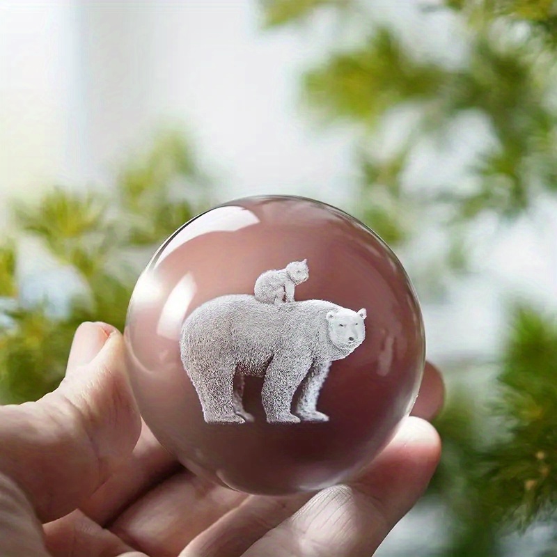 Crystal Decorative Ball 3d Laser Engraved Miniature - Temu United Kingdom