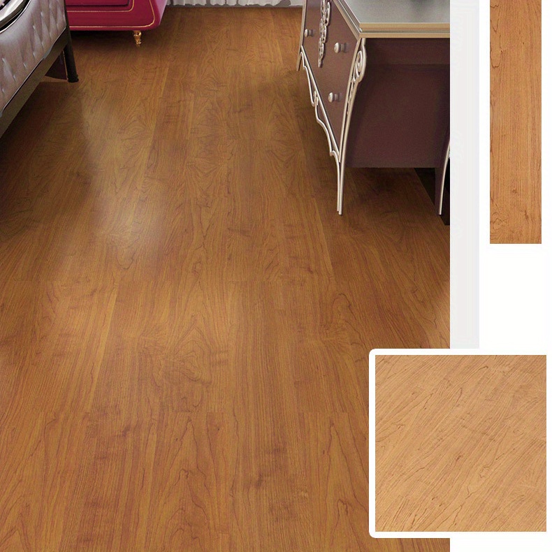 Imitation Wood Grain Self Adhesive Floor Sticker Thickened - Temu United