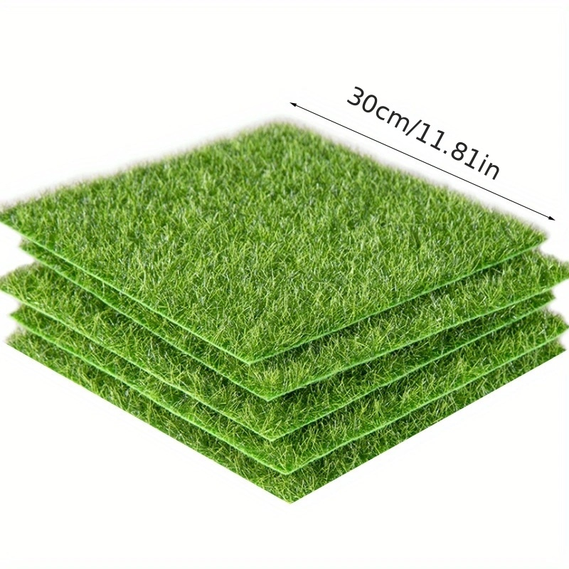 1pc Realistic Indoor Outdoor Artificial Grass Turf Reusable Artificial ...