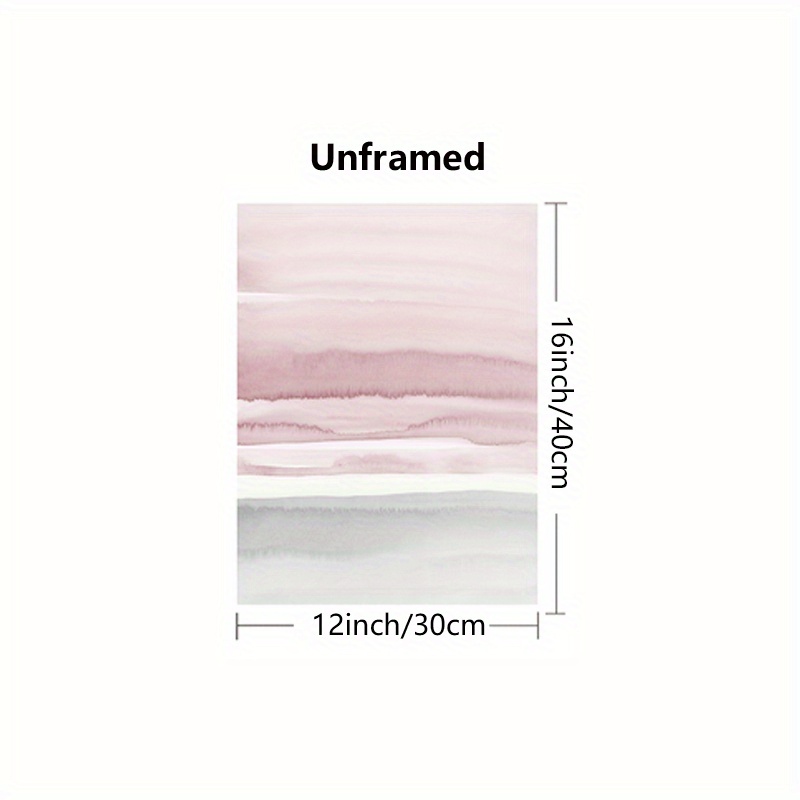 1pc Watercolor Blush Pink Canvas Wall Art Painting Abstract Wall Art ...