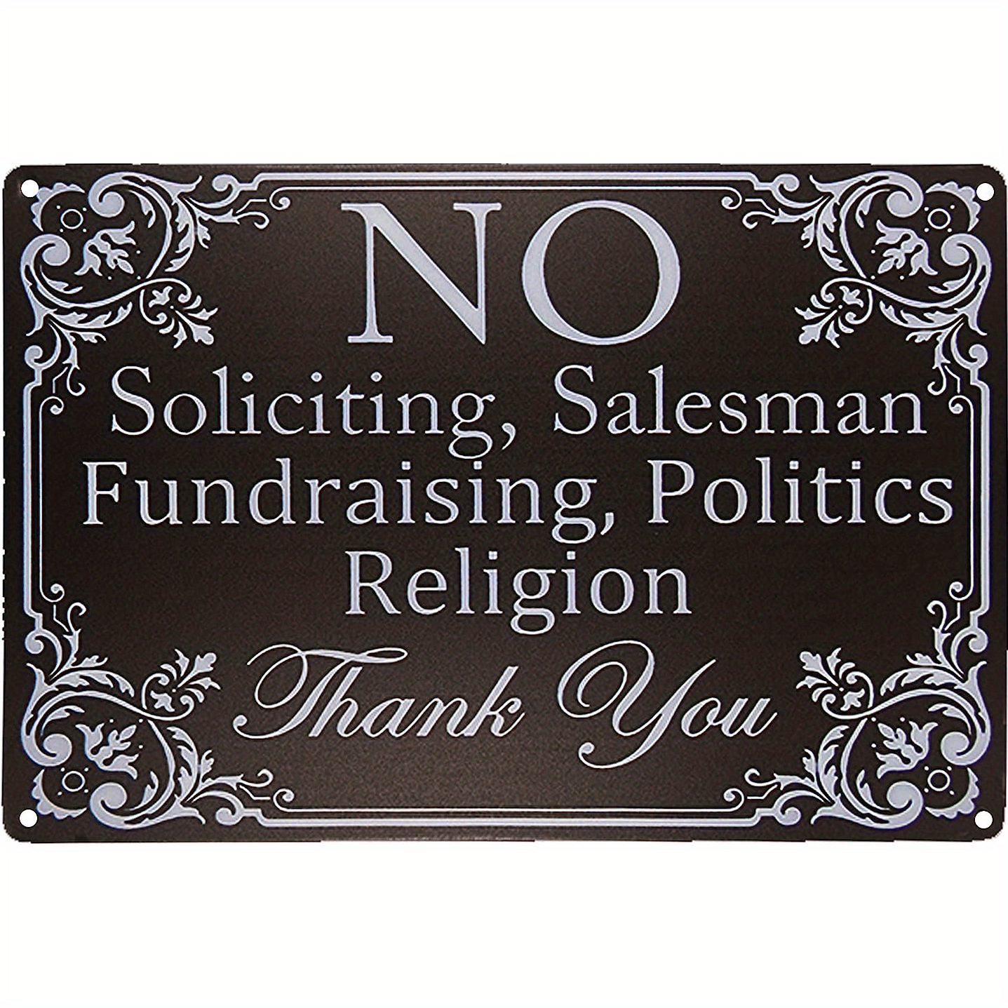 Funny Sign No Soliciting Salesman Fundraising - Temu