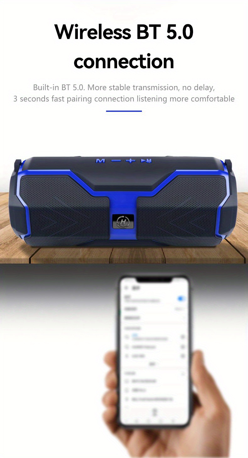 H29 Wireless BT 5.0 مكبر صوت 6D صوت 20 واط يدعم بطاقات TF - Temu Saudi ...