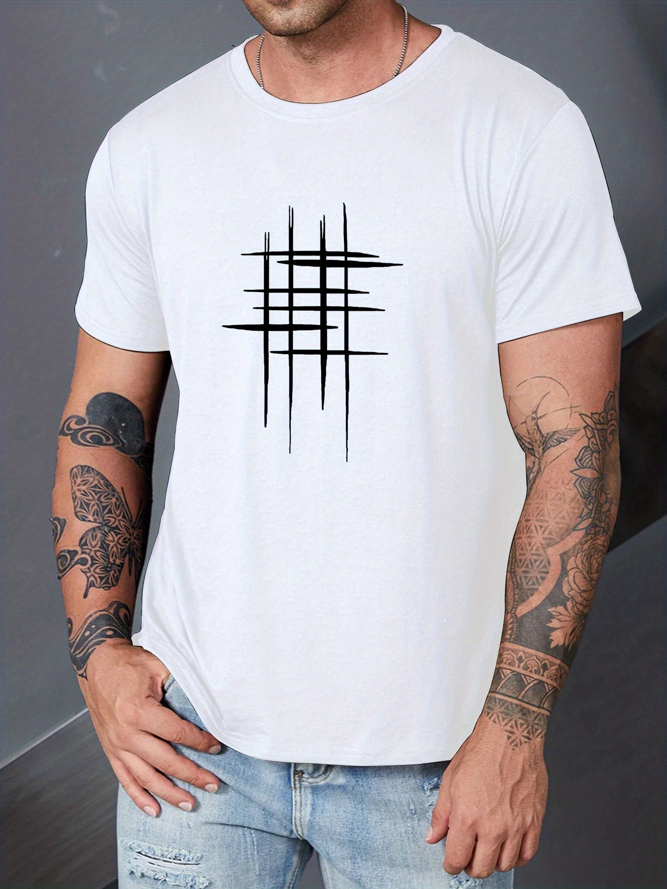 Alien Abstract Various Pattern Print Men's Comfy T shirt - Temu United ...