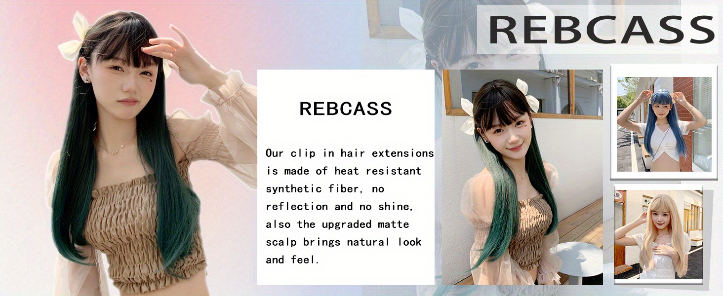 Wigs Long Straight Wig Bangs Hair Women Synthetic Natural - Temu New ...