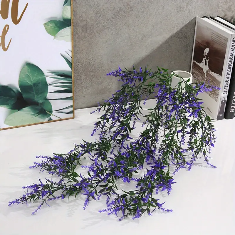 つる植物 フェイク 4 個 シダ植物 大型 人工人工吊り下げ植物 壁植物 フェイク 部屋の装飾 ホーム パーティー 屋内屋外装飾 Home