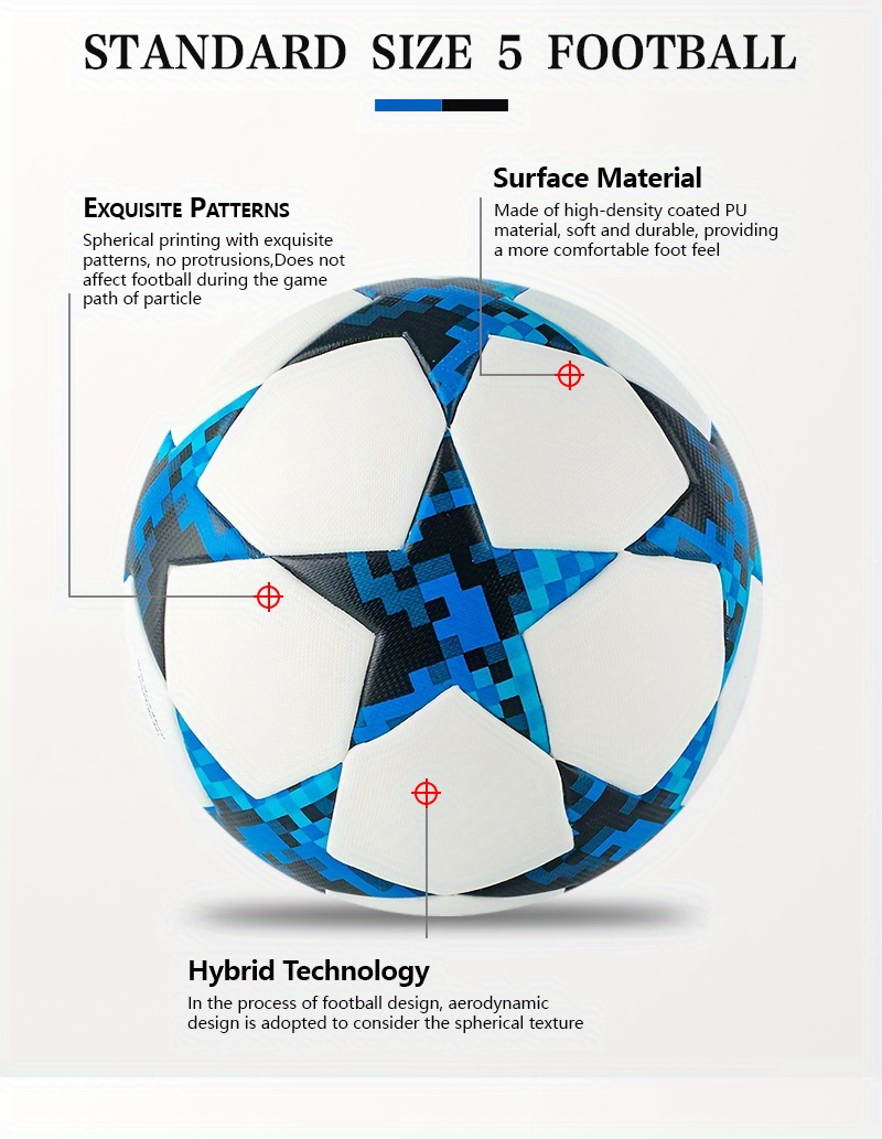 Myokia Hand applied Leather Soccer Ball Seamless Design - Temu