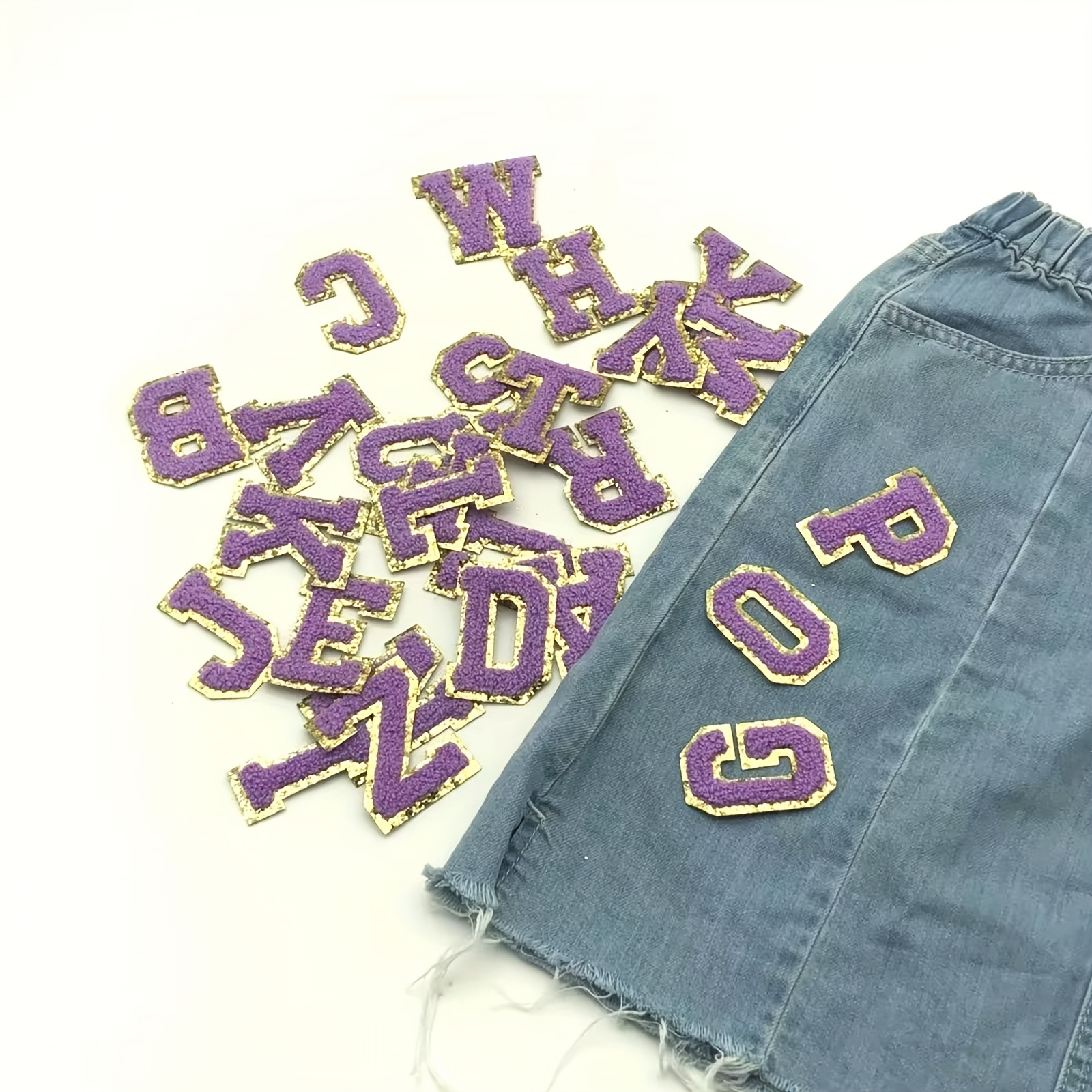 english letters a z diy handmade large felt sticker patch - {region_name}