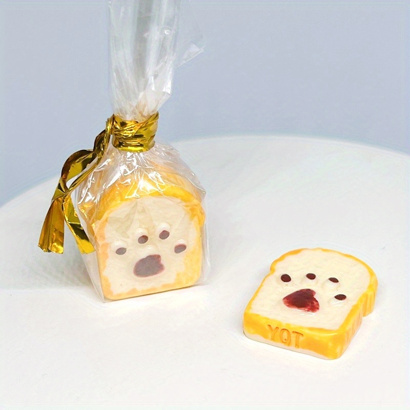 1 Bag 1:12 Dollhouse Miniature Bread Sliced Toast Food Model - Temu ...