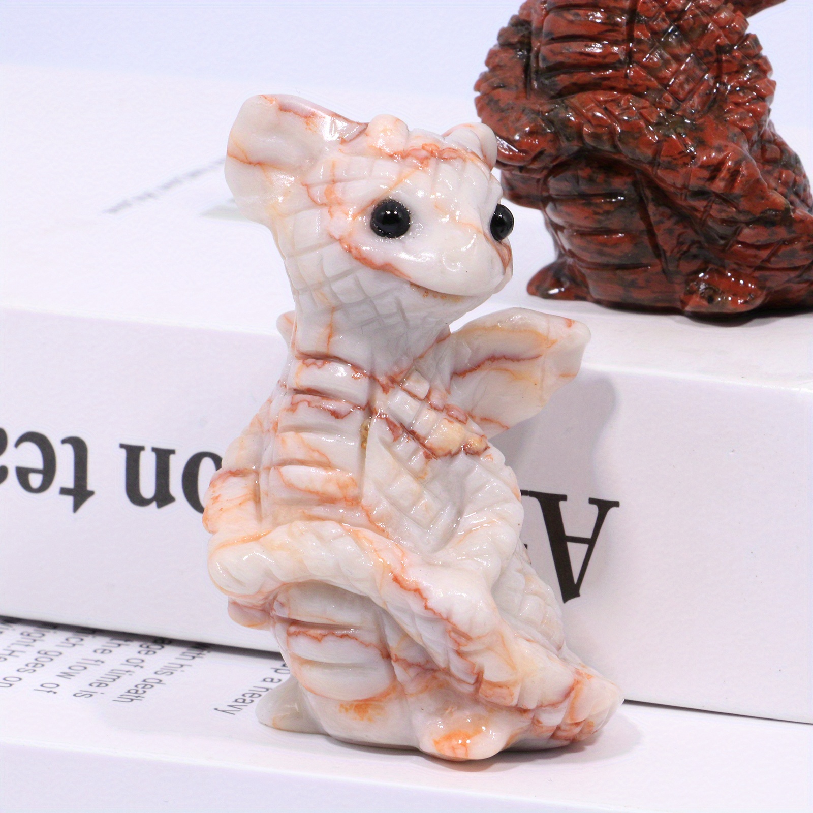 Crystal Dragon Carving Fire Stone Crystal Dragon Crystal - Temu