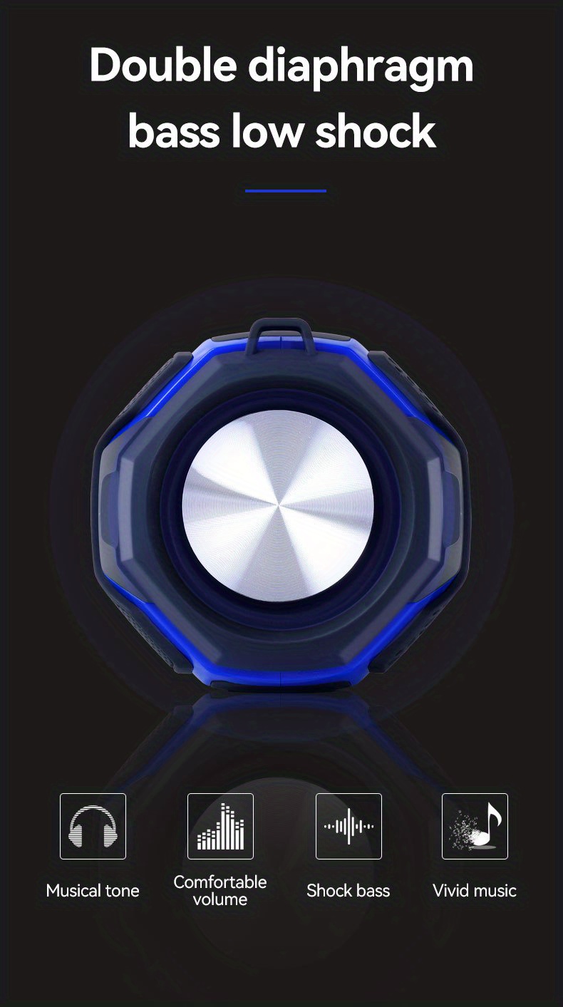 H29 Wireless BT 5.0 مكبر صوت 6D صوت 20 واط يدعم بطاقات TF - Temu Saudi ...