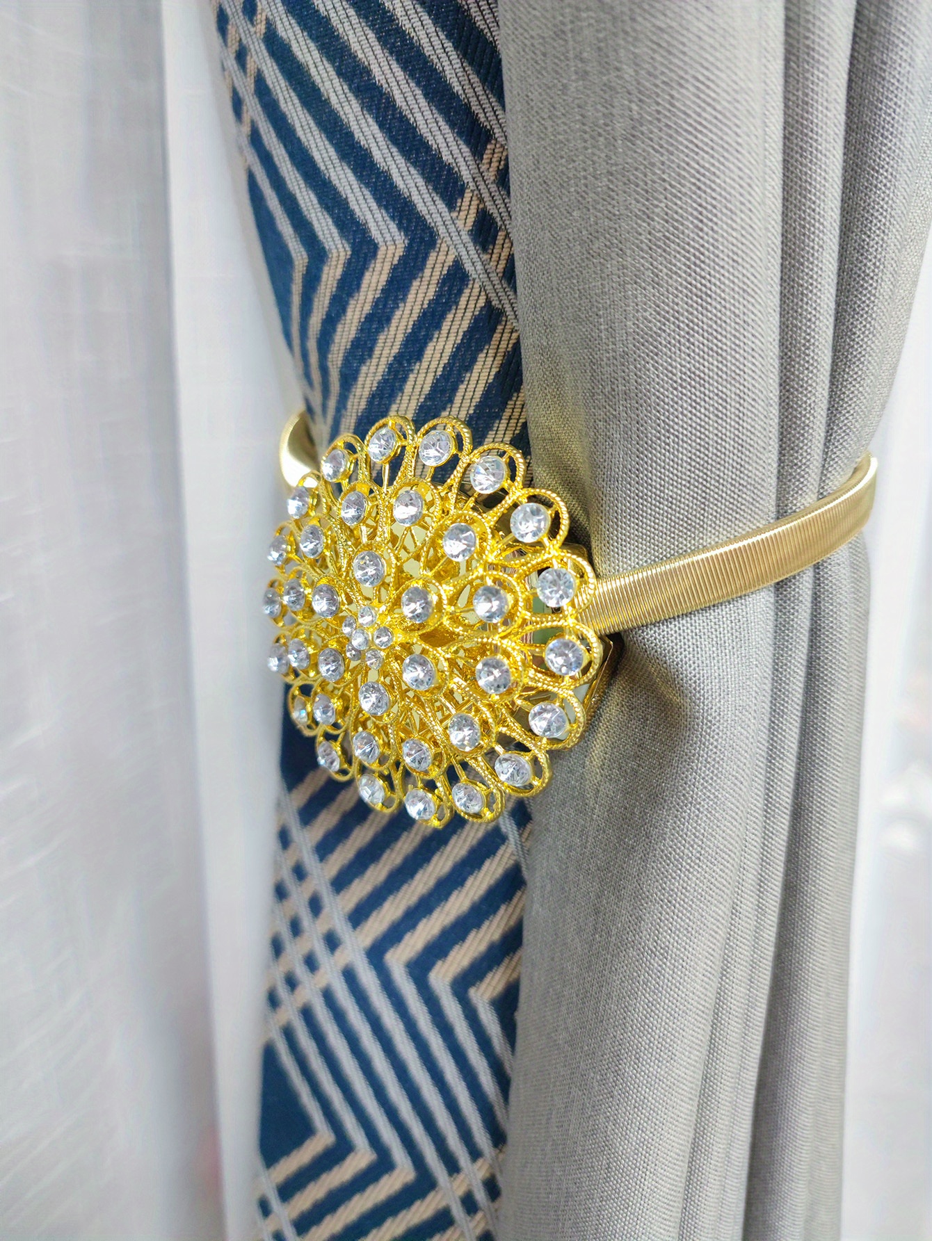 golden curtain magnetic curtain binding curtain - Temu Australia