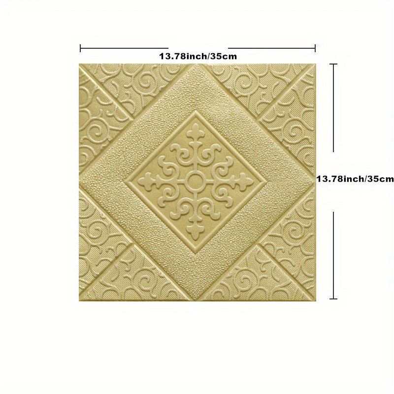 Diy 3d Ceiling Foam Wall Stickers Self Waterproof - Temu United Kingdom