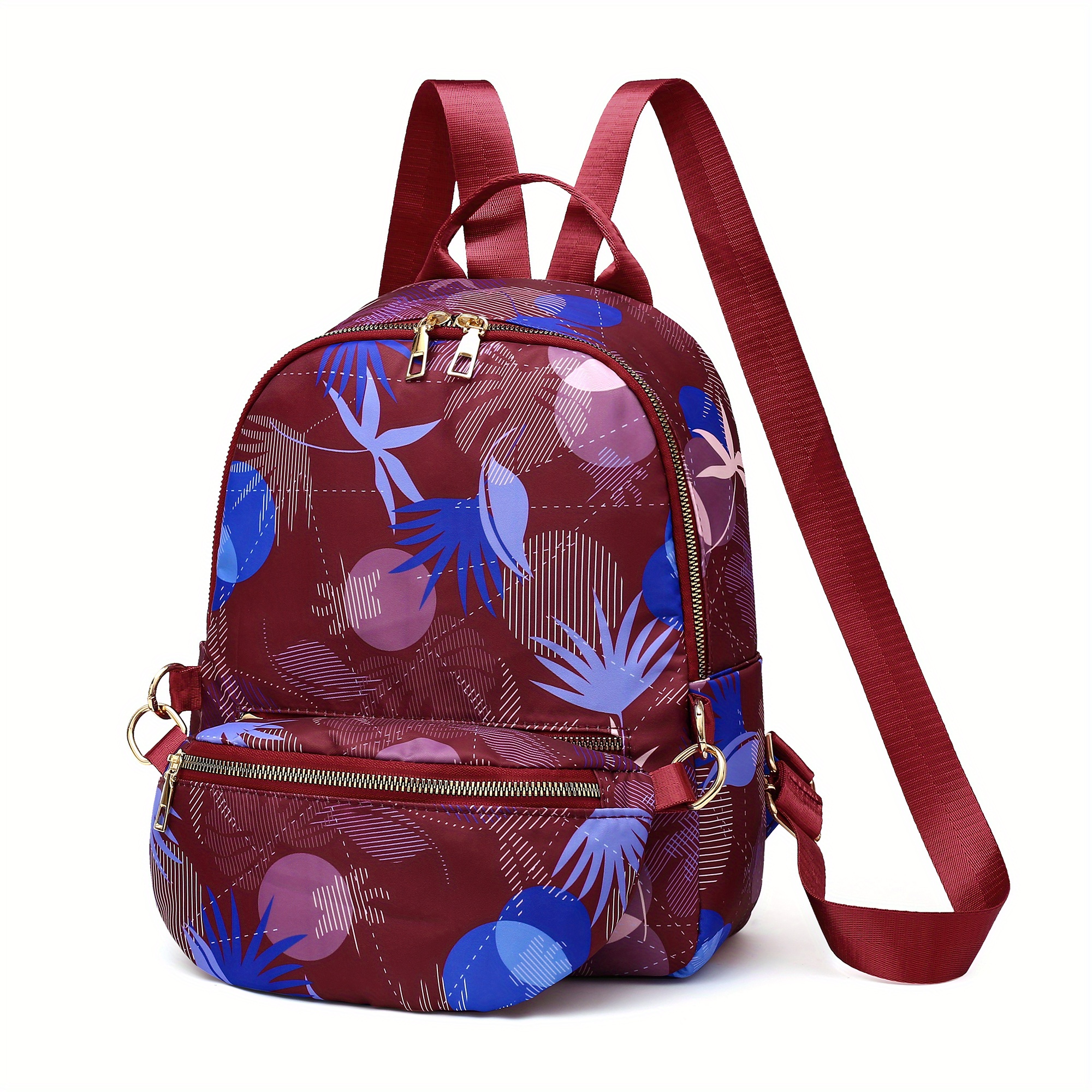 Colorful Polka Dot Pattern Backpack Trendy Oxford Cloth - Temu Australia