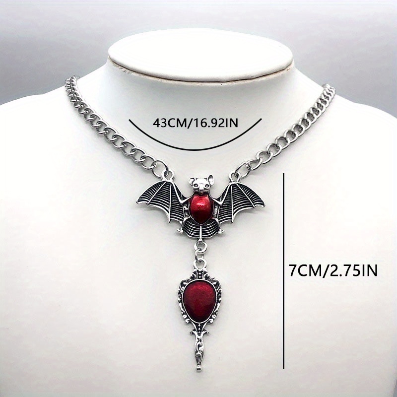 Special Gothic Jewelry Bat Cross Pendant Necklace Punk Party - Temu