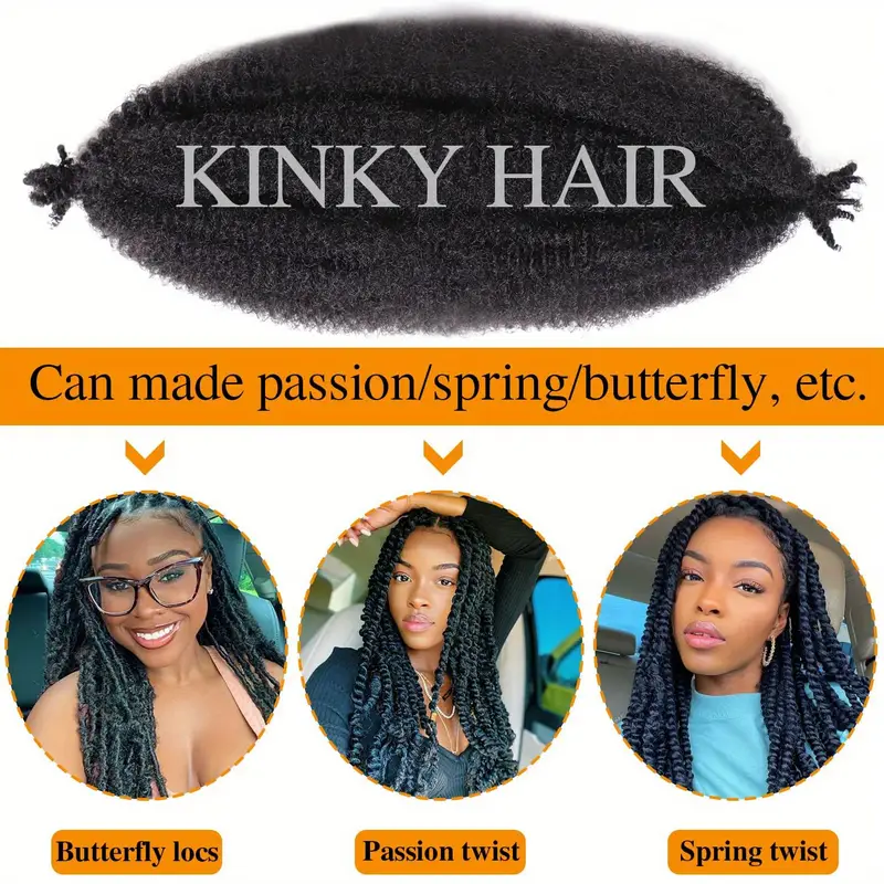 Braiding Springy Afro Twist Crochet Hair Extensions Kinky - Temu Braiding Springy Afro Twist Crochet Hair Extensions Kinky - Temu