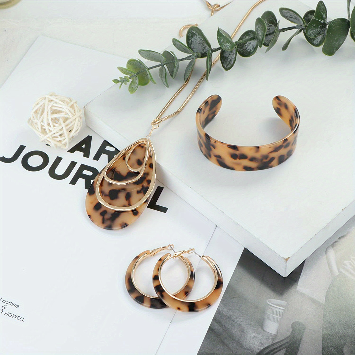 Personality C shaped Cuff Bangle Earrings Necklace Jewelry - Temu Australia