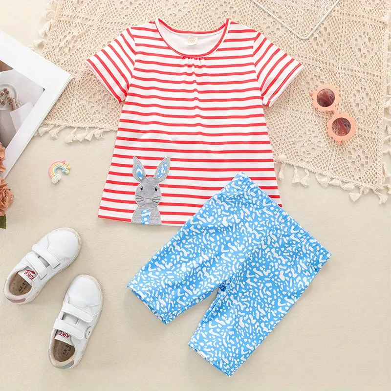 Conjunto Ropa Niña Parche 2 Piezas Camiseta Temu Mexico
