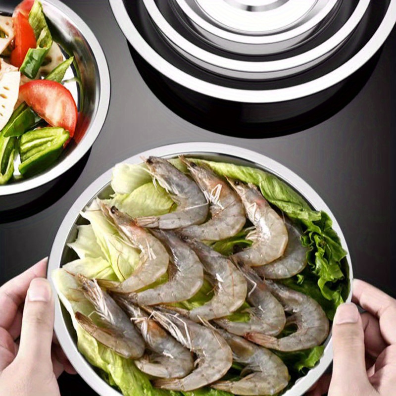 Stainless Steel Dinner Plate Serving Dish Household Sauce - Temu United ...