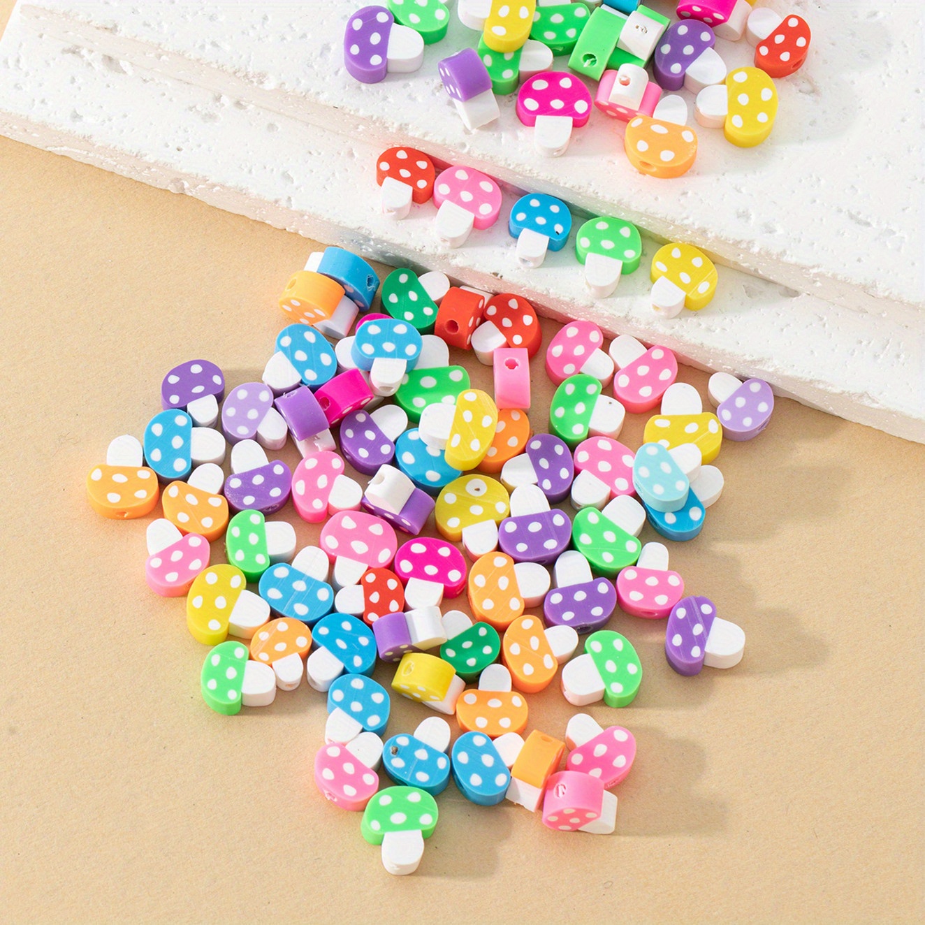 Mixed Color Polymer Clay Loose Beads Fashion Diy - Temu Australia