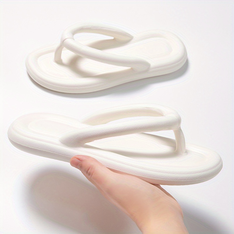 Womens Solid Color Flop Flips Slip Open Toe Soft Sole Thick - Temu ...