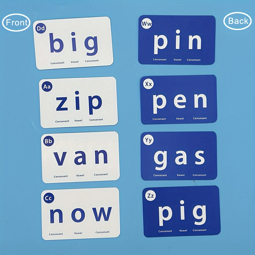 104 Cvc Word Card Set Educational Toys Scientific - Temu Australia