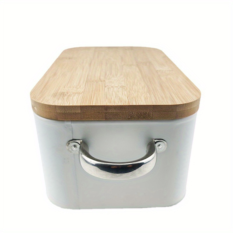 Iron Bread Box Kitchen Storage Box Rectangular Metal Bread - Temu