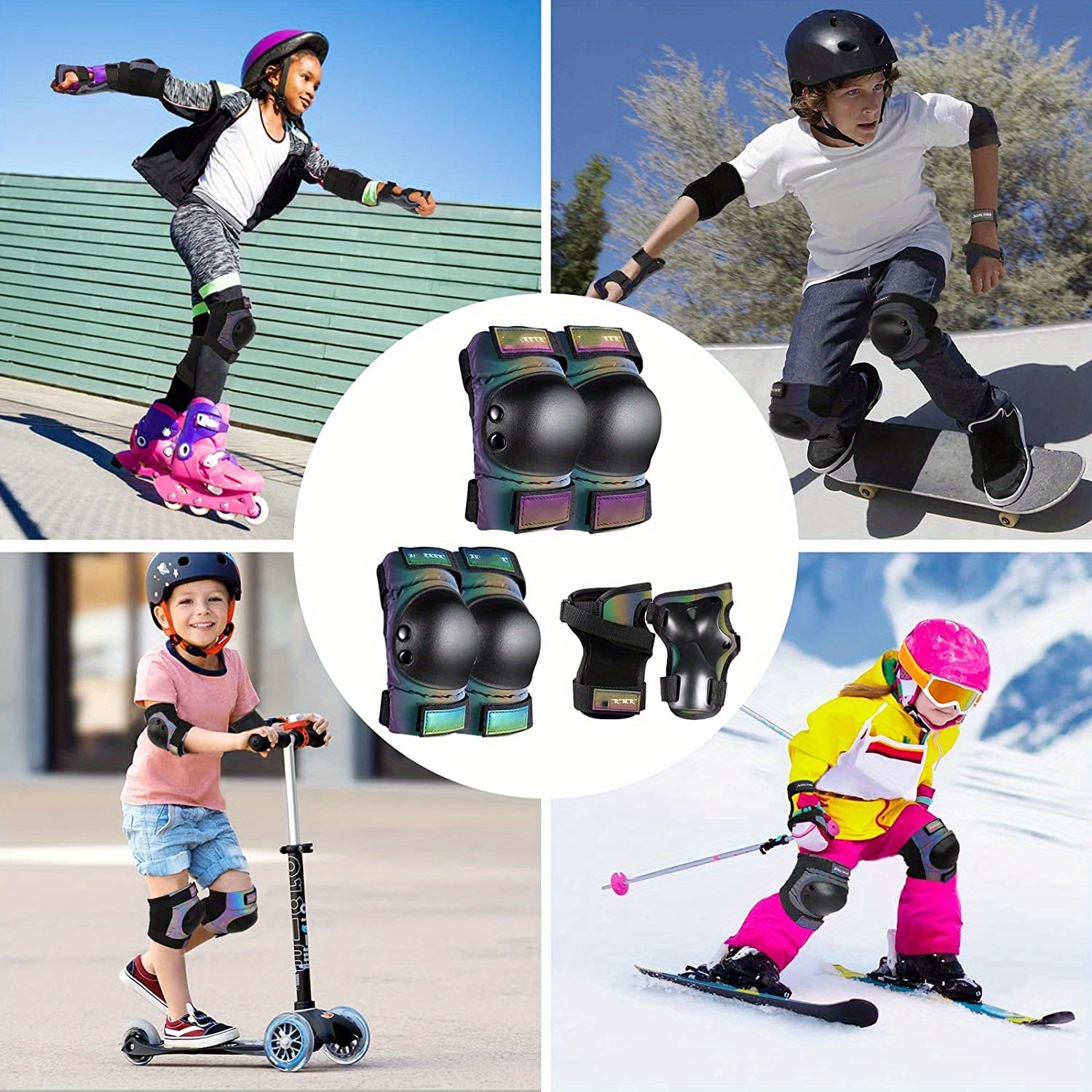Thickened Adult/kids/teens Knee Pads Elbow Pads Skateboard - Temu Norway