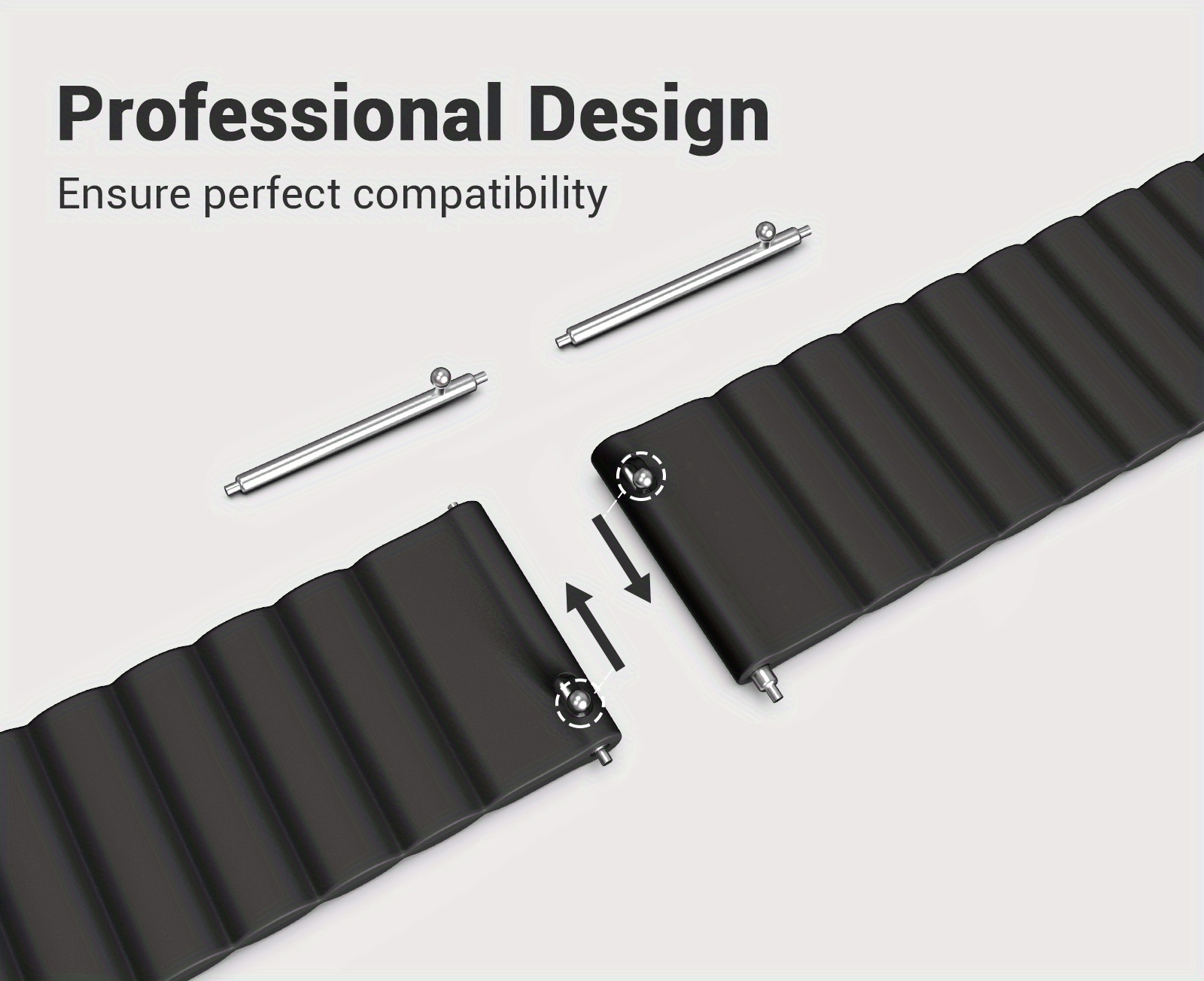 Smartwatch A Magnetic Silicone Watch Strap - Temu New Zealand