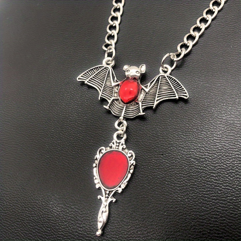 Special Gothic Jewelry Bat Cross Pendant Necklace Punk Party - Temu